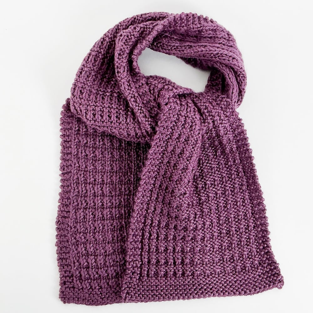 Irregular Rib Stitch Scarf